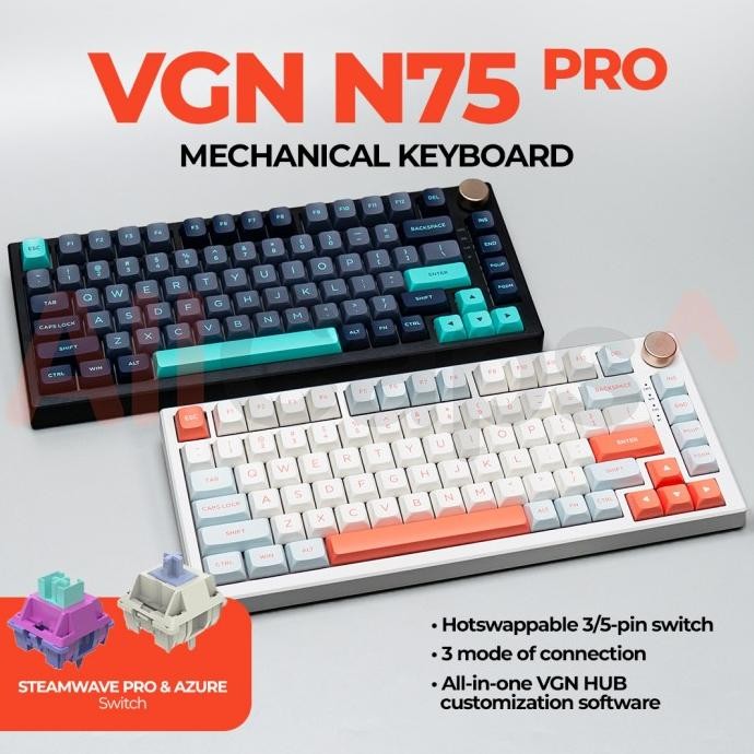 Jual VGN N75 Pro - 75% Wireless Mechanical Keyboard | Shopee Indonesia