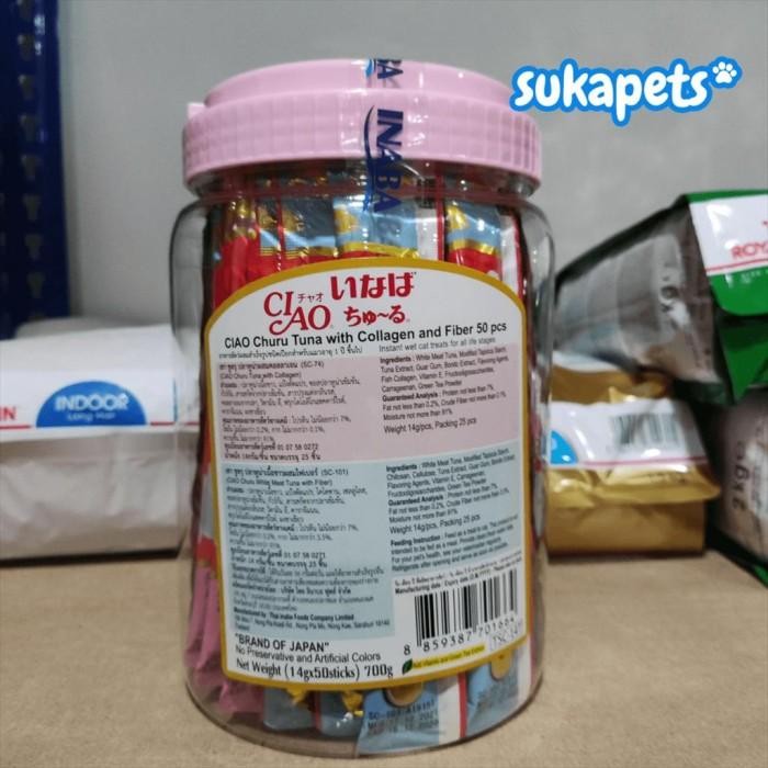 Jual Ciao Churu Toples Snack Kucing Tuna Colagen Fiber Variety Pack 50X14Gr | Shopee Indonesia