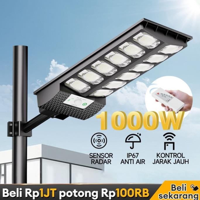 Jual Lampu Jalan Tenaga Matahari Otomatis Lampu Solar Cell lampu dinding 1500W 0 Biaya listrik ...