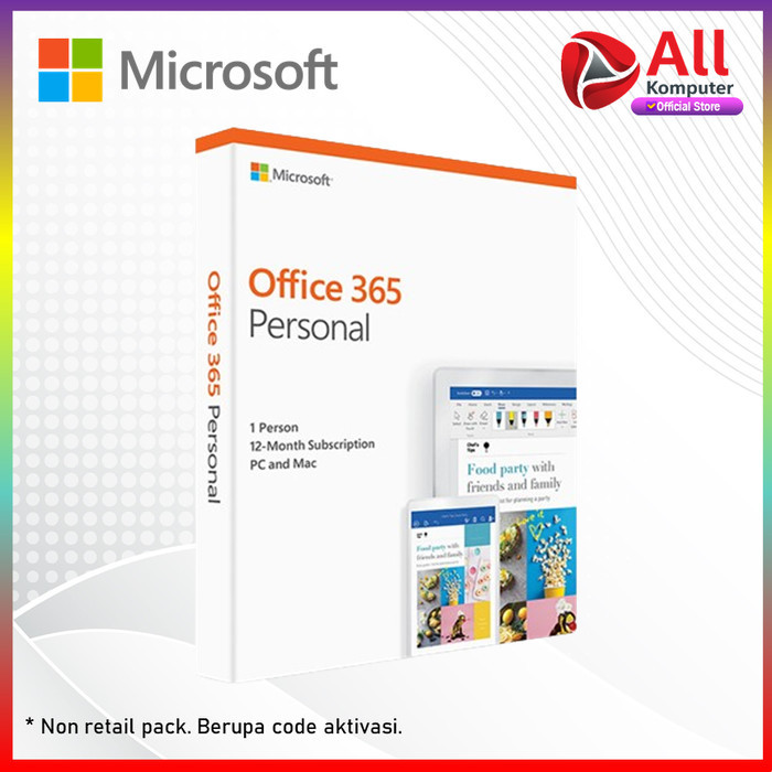 Jual MICROSOFT OFFICE 365 PERSONAL 2019 ORIGINAL RESMI SYNEX METRODATA | Shopee Indonesia