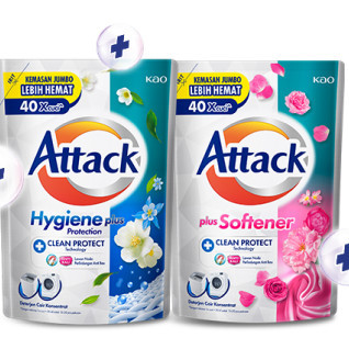Jual Attack Plus Softener 1200Ml 1.2L 750Ml Hygiene Protection Deterjen Cair Detergent Sabun ...