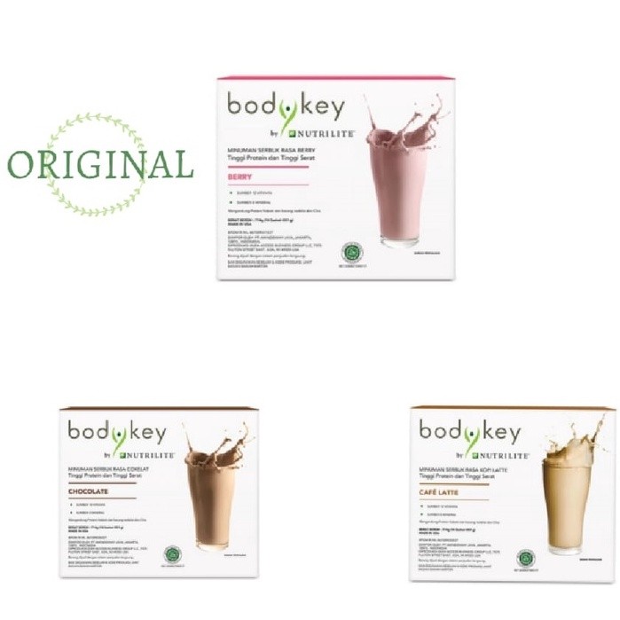 Jual Nutrilite Bodykey / Body Key Chocolate / Berry / Café Latte Amway ...