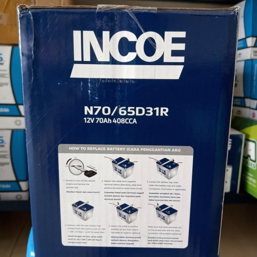 Jual Aki Incoe Premium N70 / 65D31R 12V - 70Ah Aki Mobil Isuzu Elf Mu-X ...