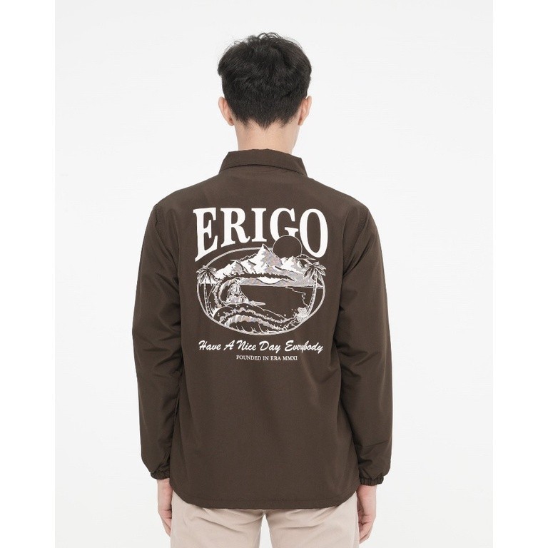 Jual Erigo Coach Jacket Summertime Dark Oak Unisex | Shopee Indonesia