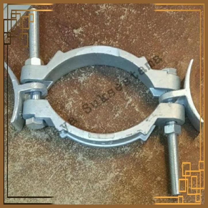 Jual [JST] KLEM PIPA DOUBLE BOLT 6" INCH / CLAMP BESI SL769 | Shopee ...