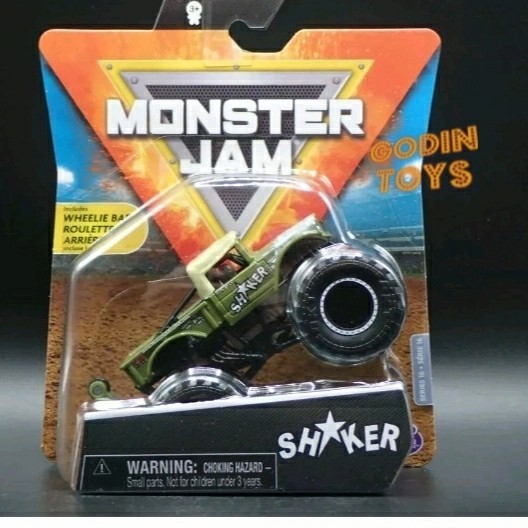 Jual Monster Jam 2021 Shaker Mix 16 Spin Master Trucks Wheelie Bar ...