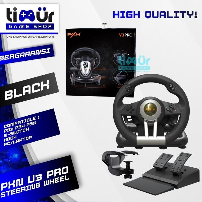 Jual Produk Baru!! PXN V3 Pro Steering Wheel Racing Stir Setir PS4 PS5 ...