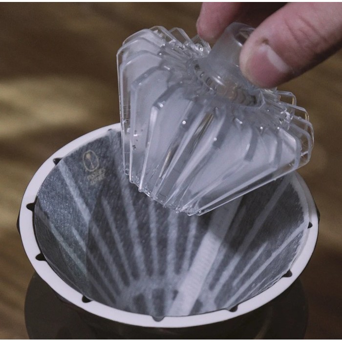 Jual Coffee Filter Paper Assistant for V60 Filter Paper Press Cone ...