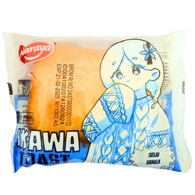 Jual S24253 NARAYA IKAWA TOAST SELAI VANILA ROTI 60GR MAJU BERSAMA ...