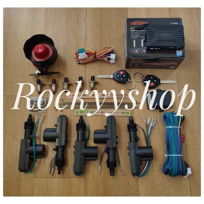 Jual PAKET ALARM MOBIL 5 PINTU REMOTE MODEL KUNCI CENTRAL LOCK DAN ...