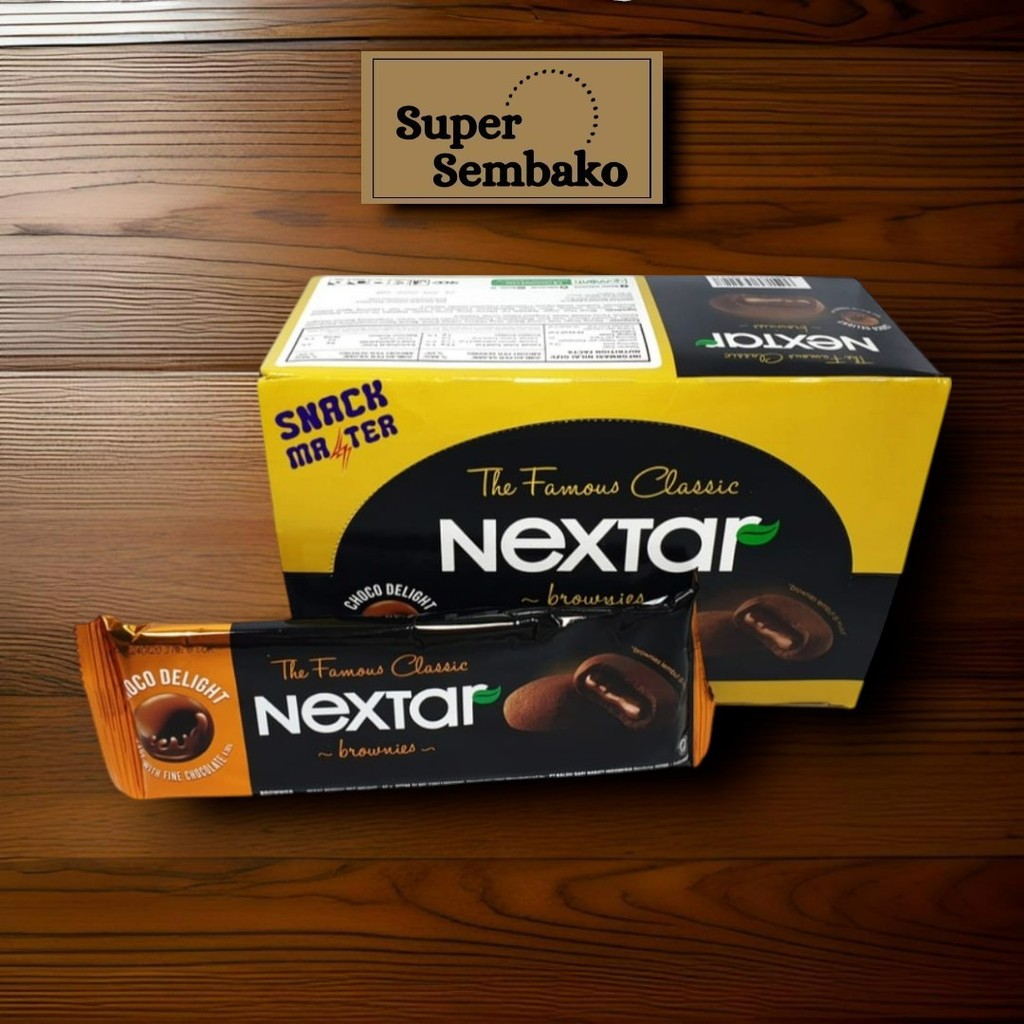 Jual SNACK BISKUIT KUE BROWNIS / BROWNIES COKLAT NEXTAR 42g PER BOX ISI ...