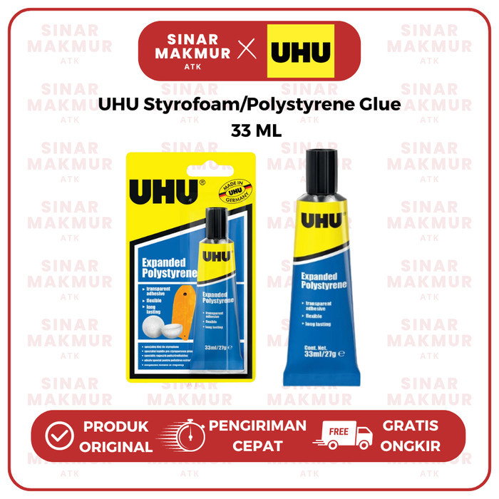 Jual TERBARU! Styrofoam Glue/Expanded Polystyrene Glue/Lem Gabus Uhu 33 ...