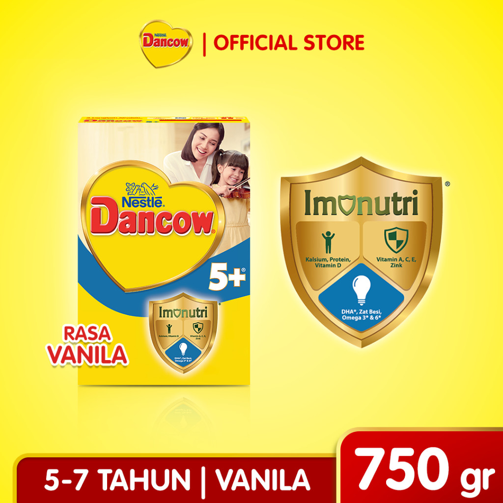 Jual DANCOW 5+ Vanila 750g | Shopee Indonesia
