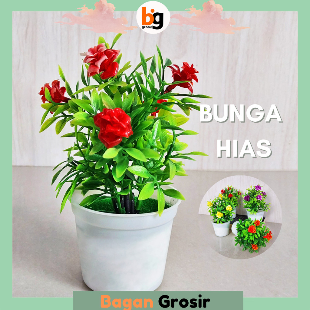 Jual BG Bunga Hias Tanaman Bonsai Mini Artificial Bunga Palsu Hiasan ...