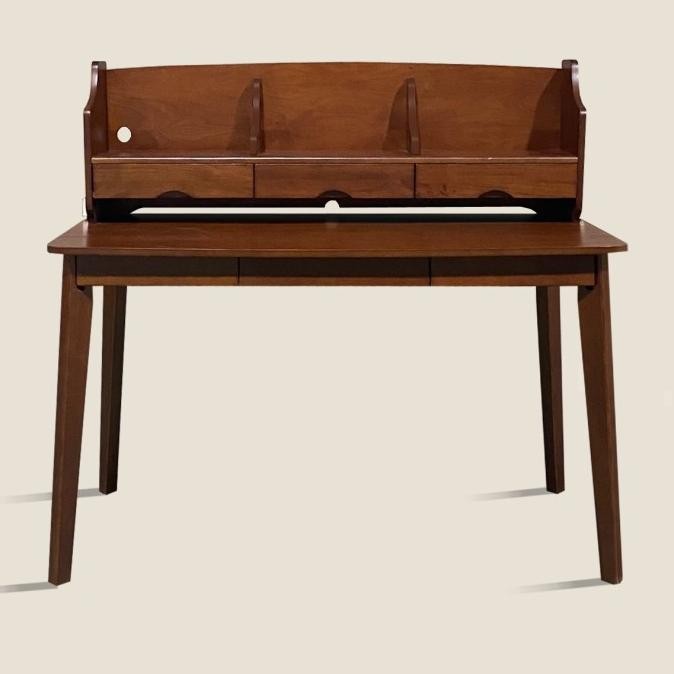 Jual Meja Belajar Kayu/ Meja Belajar dengan Rak/ Study Desk with Shelf ...