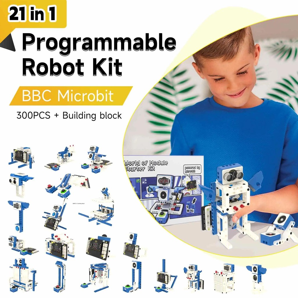 Jual Yahboom 21 In 1 Microbit V2 Robotics Kit Diy Electronic Sensor Kit Programmable Toy For ...