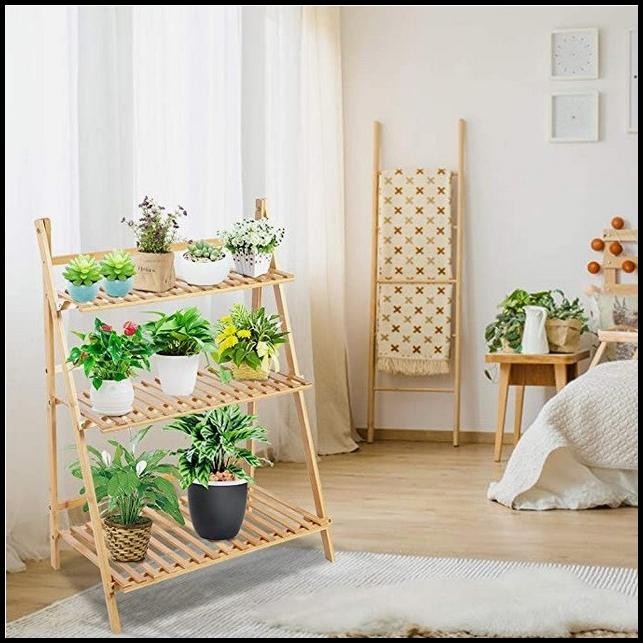Jual Rak Penyimpanan Tanaman Hias Standing Pot 3 tingkat Rak pajangan ...