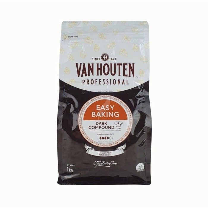 Jual VAN HOUTEN PROFESSIONAL INTENSE DARK COMPOUND COIN 1 KG | Shopee Indonesia