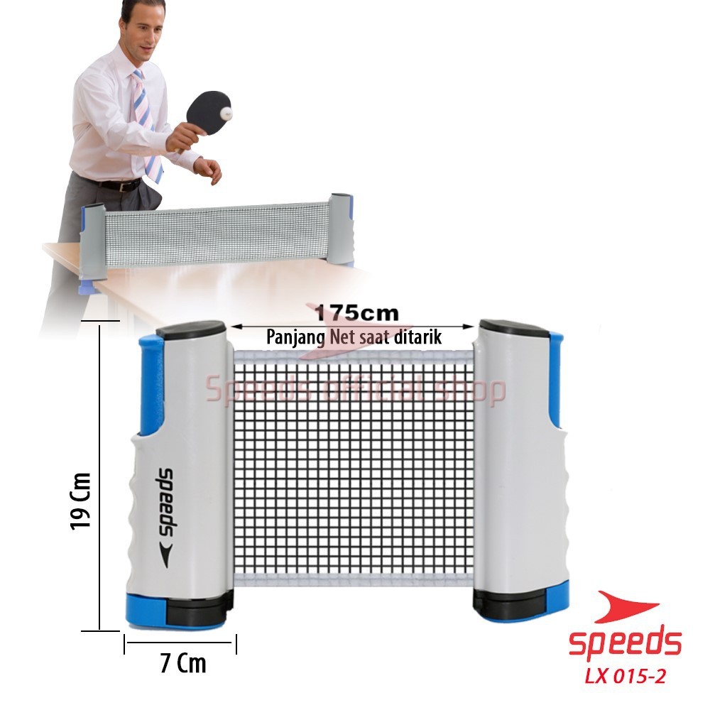 Jual SPEEDS NET PINGPONG / NET Original Net Jaring Tenis Meja Pingpong Portable Tennis Ball Net ...