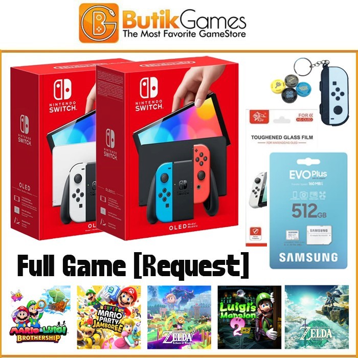 Jual Nintendo Switch OLED CFW 128GB 256GB 512GB Full Game | Shopee Indonesia