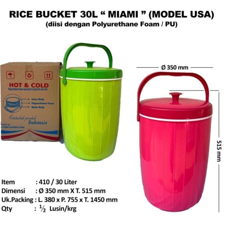 Jual Termurah Termos Nasi Termos Es Batu Rice Ice Bucket 30 Liter - 26 ...