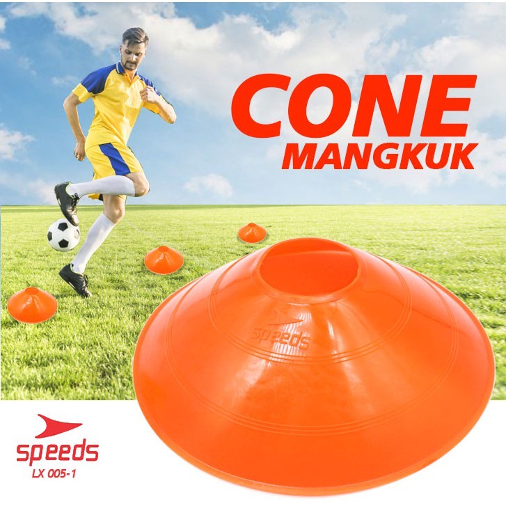Jual SPEEDS Cone Mangkuk isi 1 pcs cone mangkuk bola kaki futsal ...