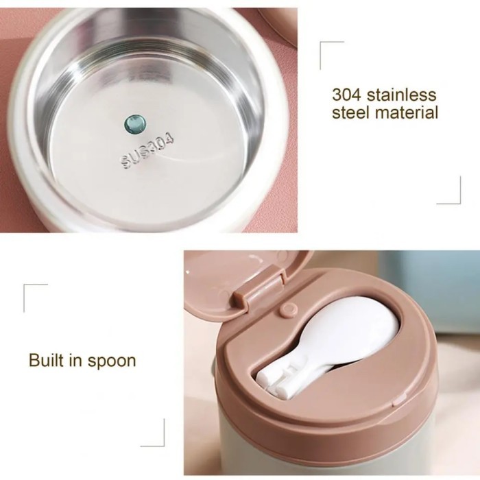 Jual DELI - TERMOS SUP STAINLESS/MINI THERMAL LUNCHBOX BPA FREE/BEKAL MAKAN | Shopee Indonesia