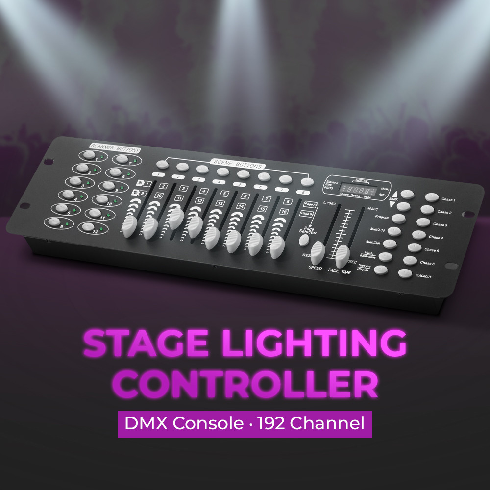 Jual SHEHDS Mixer Lampu Stage Lighting Controller DMX Console DJ 192CH - SHE-DMX512 | Shopee ...