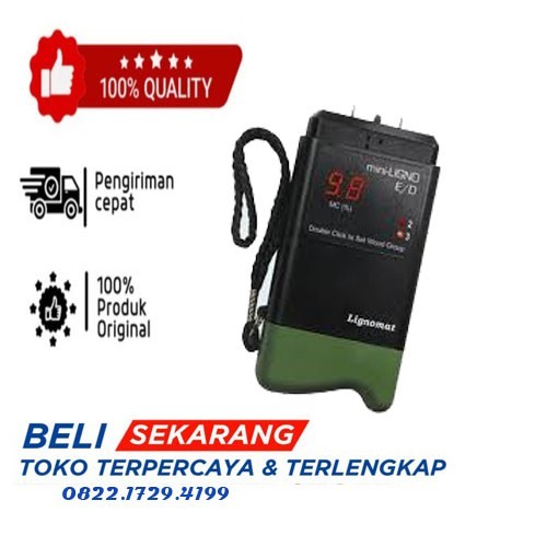 Jual Mc Meter Lignomat Alat Ukur Kadar Air Kayu Mini-Ligno E/D Range 6 ...