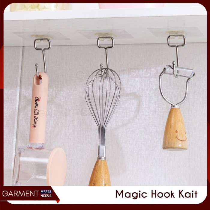 Jual Gantungan Hook Kait Besi Tempel Dinding Kaca Keramik Magic Hook ...