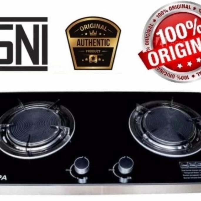 Jual KOMPOR KACA 2 TUNGKU BARA EUROPA KOMPOR TANAM / DUDUK TUNGKU INFRA ...