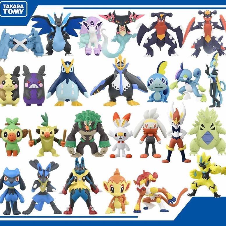 Jual Tomy Pokemon Figure Original Garchomp Mr. Mime Dragonite Chimchar ...