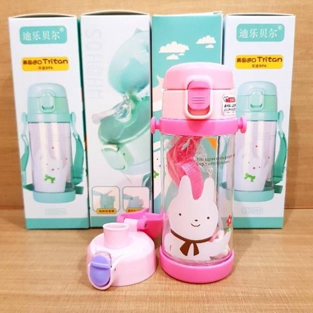 Jual Botol Air Minum Anak Diller Tritan 100% BPA FREE SAFE DualCAP ...