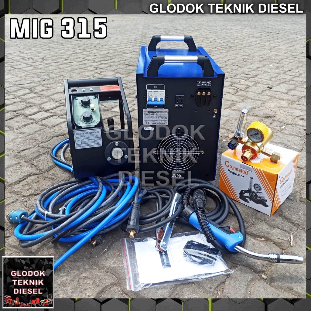 Jual Mesin Las MIG315 MIG 315 CO2 + Wire Freeder TERBAIK 3 PHASE ...