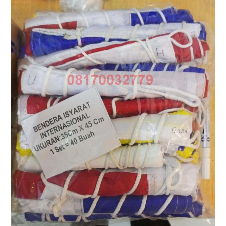 Jual PROMO! BENDERA ISYARAT PELAYARAN KAPAL INTERNASIONAL ukuran 35cm ...