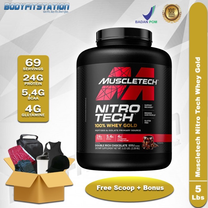 Jual Muscletech Nitro Tech Whey Gold 5 Lbs / 5.5 6 muscle nitrotech ...