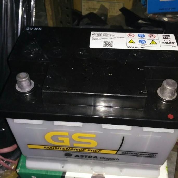 Jual Aki Mobil Calcium Gs Mf Oem Ln2 12Volt - 60Ah Innova Reborn Bensin ...