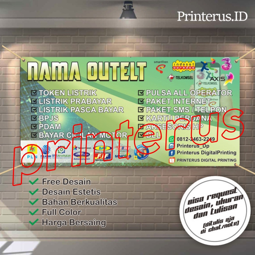 Jual Banner Spanduk Backdrop Konter HP Ukuran 2x1 Meter – Cetak MMT ...