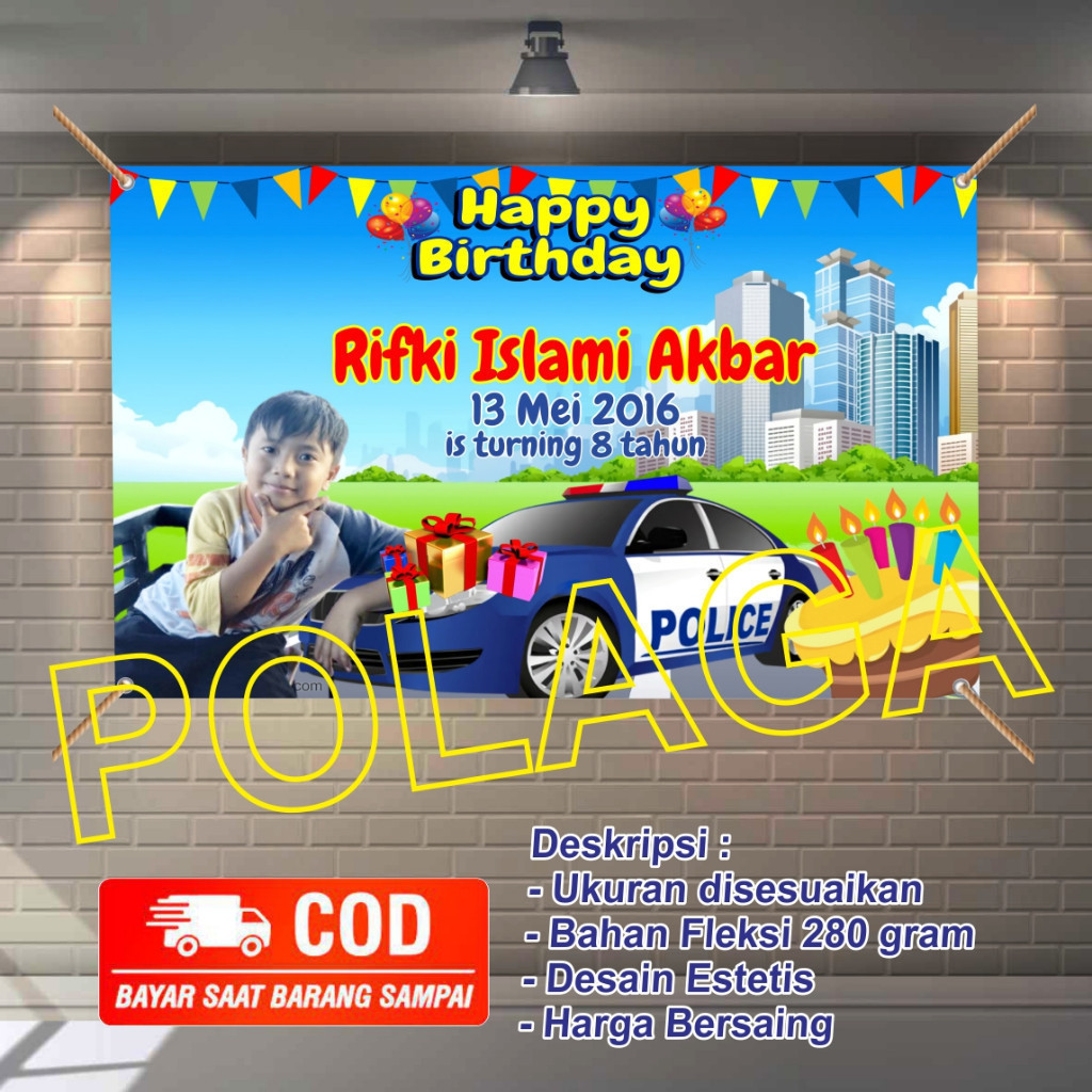 Jual Spanduk Banner Ulang Tahun Anak – Happy Birthday, Ukuran Besar ...