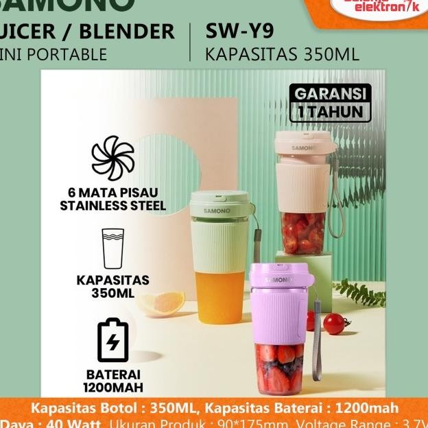 Jual R Amono Wy9 Blender Ni Portable 350Ml | Shopee Indonesia