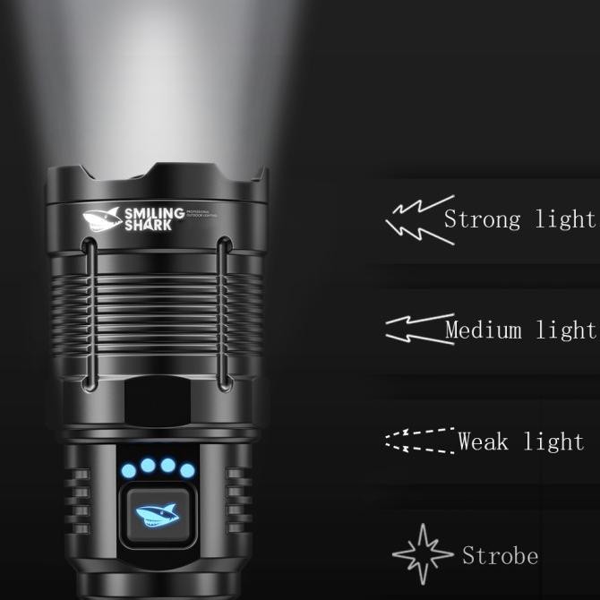 Jual Senter Smiling Shark SD7138 SmilingShark SD 7138 M80 Powerbank ...