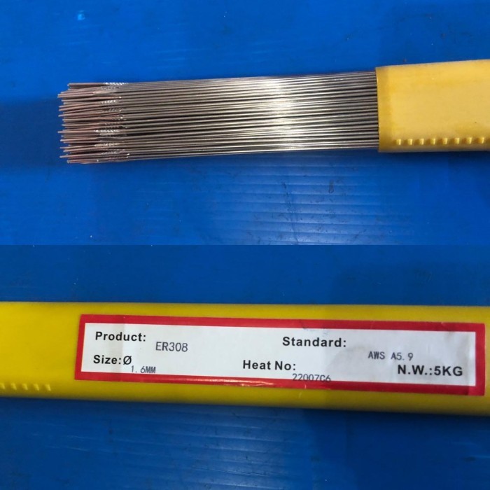Jual Kawat Las Argon/Tig Rod/ Filler Stainless ER308 diameter 1.6mm ...