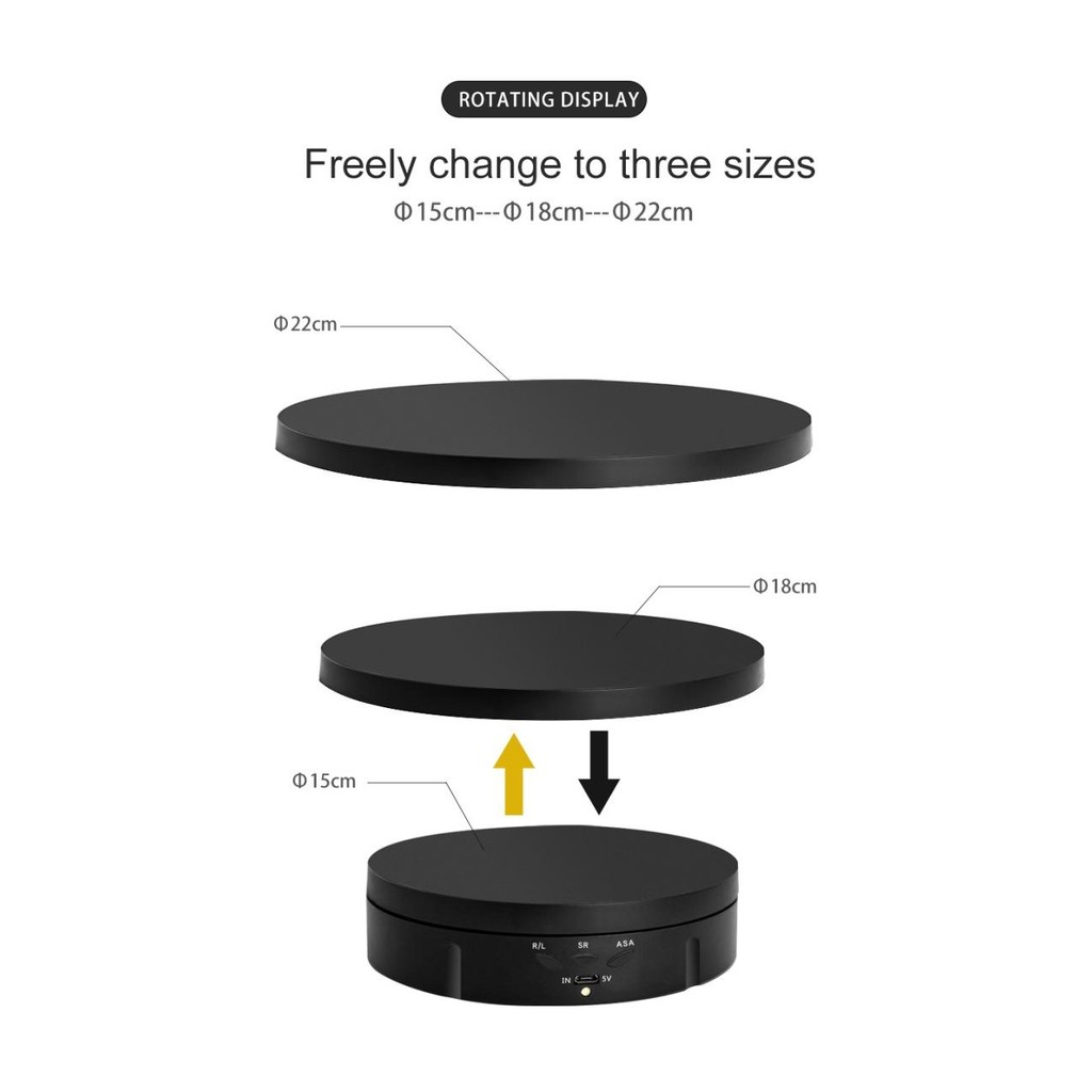 Jual ROTATING DISPLAY STAND TURNTABLE STATUE ACTION FIGURE 3 IN 1 ...
