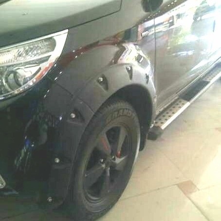 Jual over fender rush terios konde model baut L satuan | Shopee Indonesia