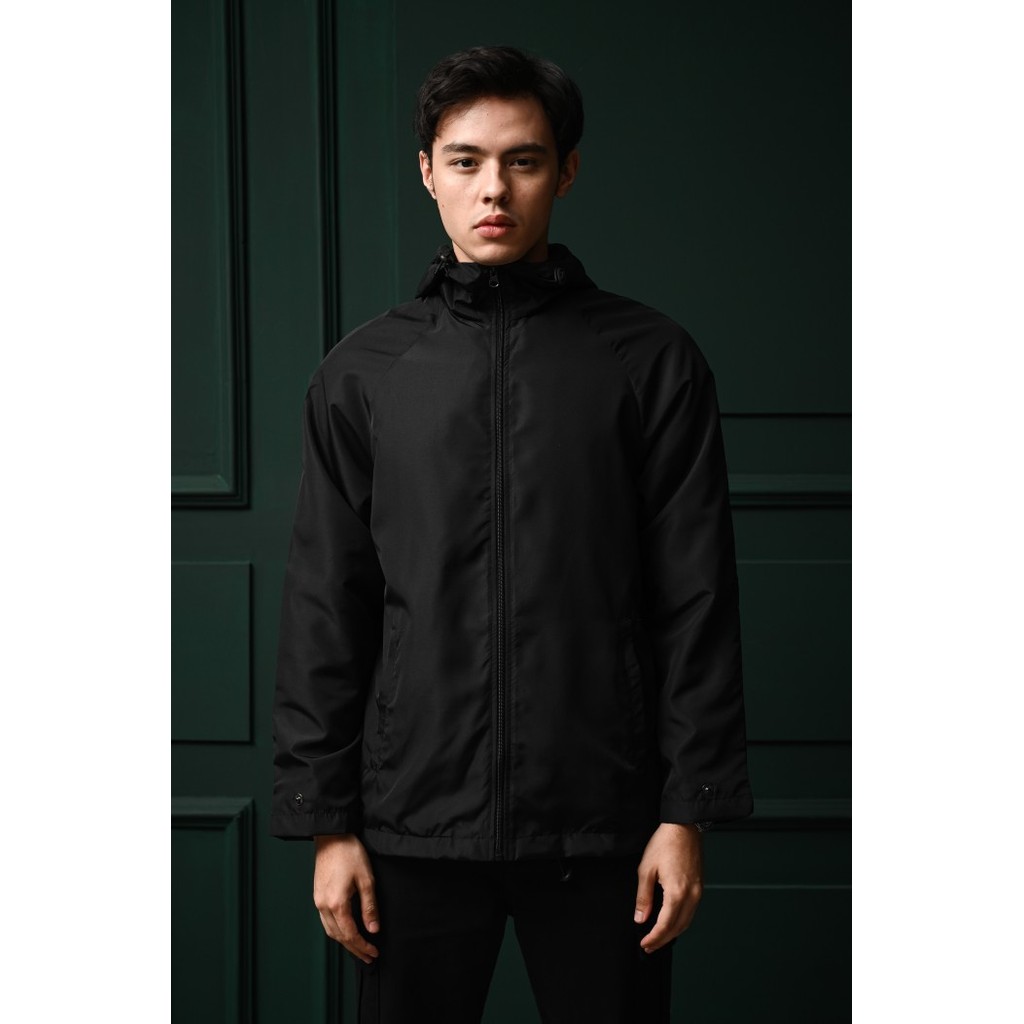 Jual JAKET PREPP STUDIO WINDBREAKER JACKET BLACK | Shopee Indonesia