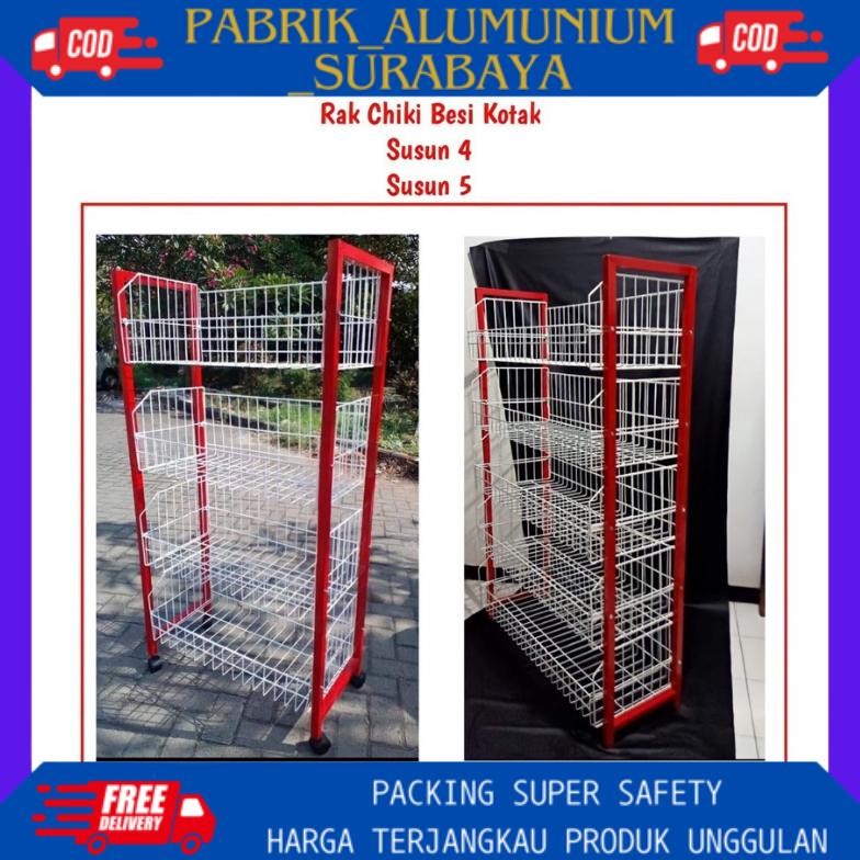 Jual GIOR RAK CIKI BESI/ RAK SERBAGUNA NI MARKET / RAK DISPLAY RODA ...