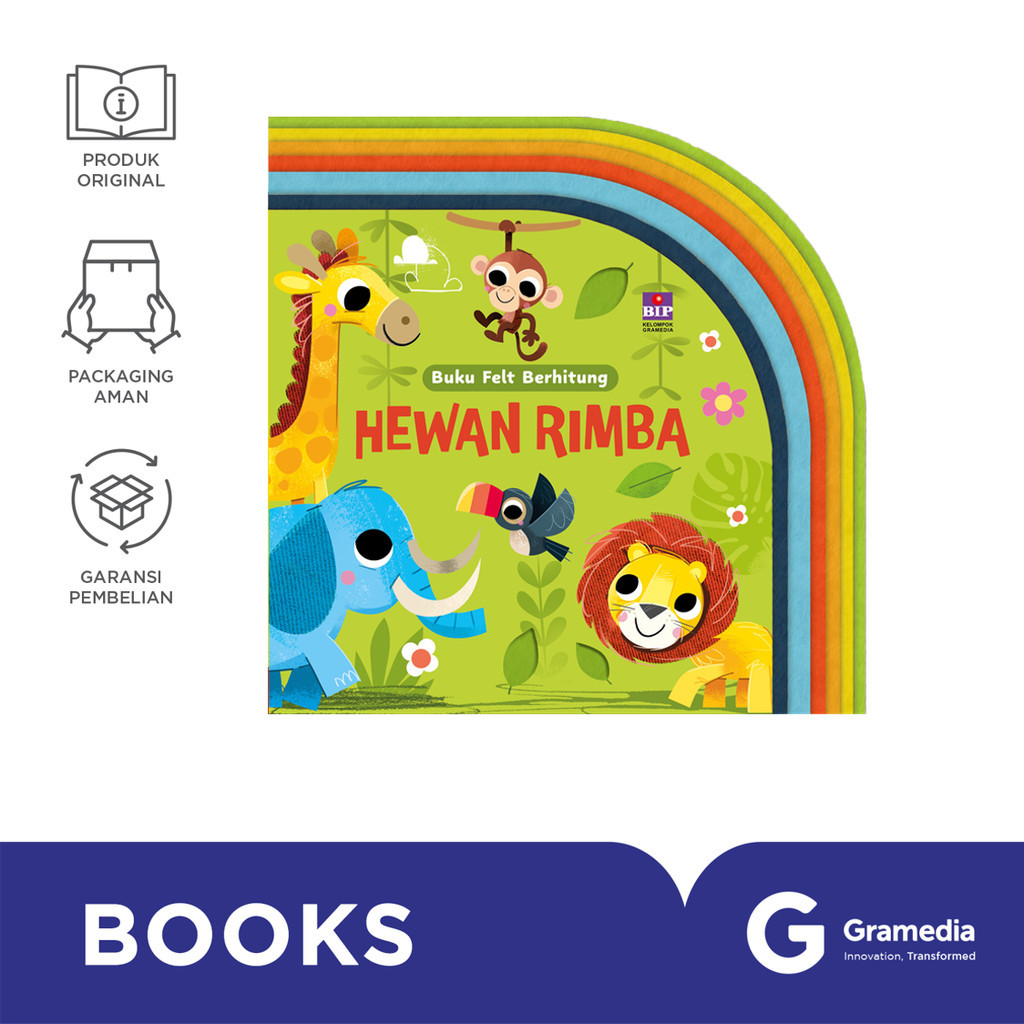 Jual Gramedia Bintaro - Buku Felt Berhitung: Hewan Rimba | Shopee Indonesia