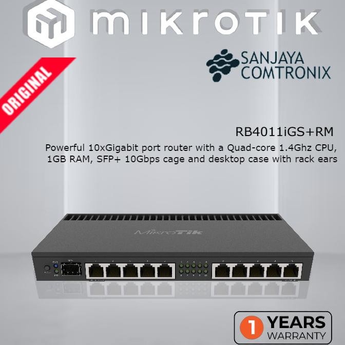 Jual Mikrotik RouterBoard RB4011iGS+RM | Shopee Indonesia
