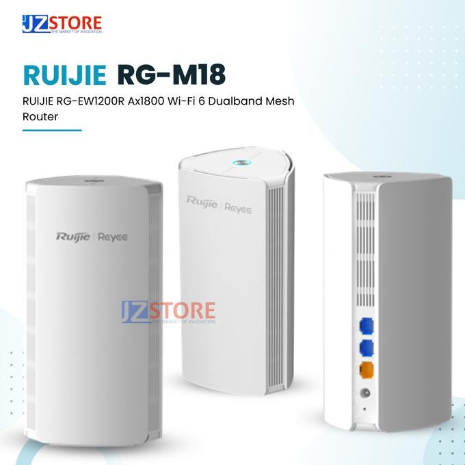 Jual Ruijie Reyee RG-M18 AX1800 WiFi 6 Dual Band Whole Home Mesh Router ...