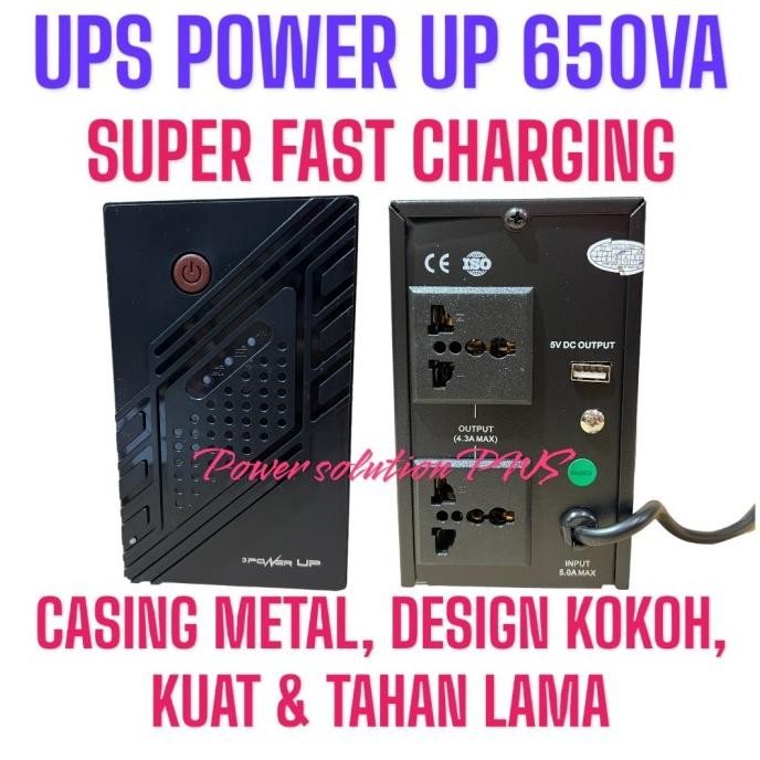 Jual UPS POWER UP 650 VA 650VA Backup + Stabilizer baru Bagus tinggal pakai | Shopee Indonesia